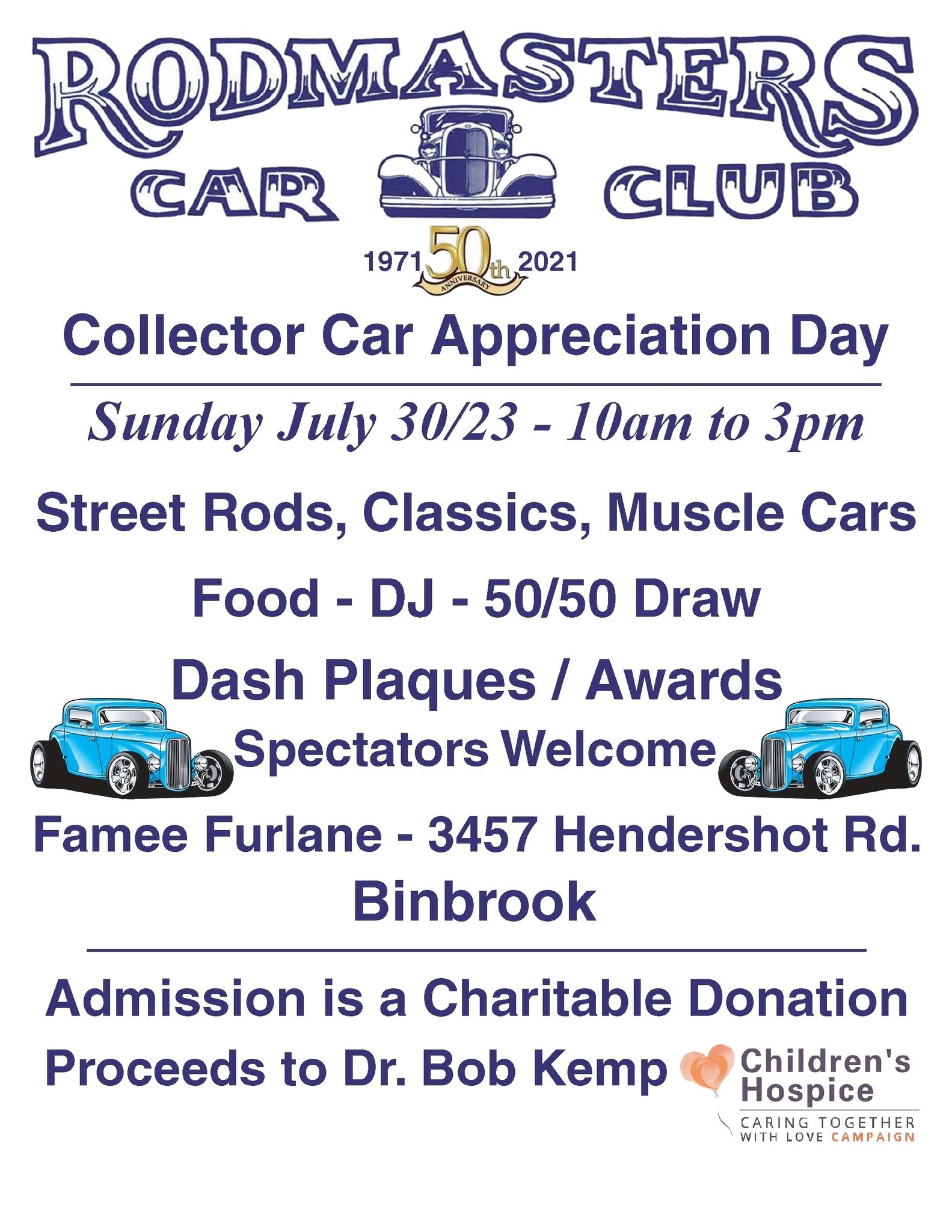 Rodmasters Car Club Collector Car Appreciation Day - 2023